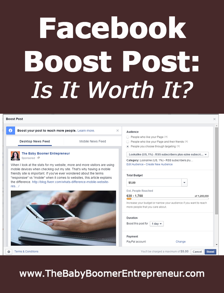 Facebook Boost Post: Is It Worth It. - Andrea Stenberg